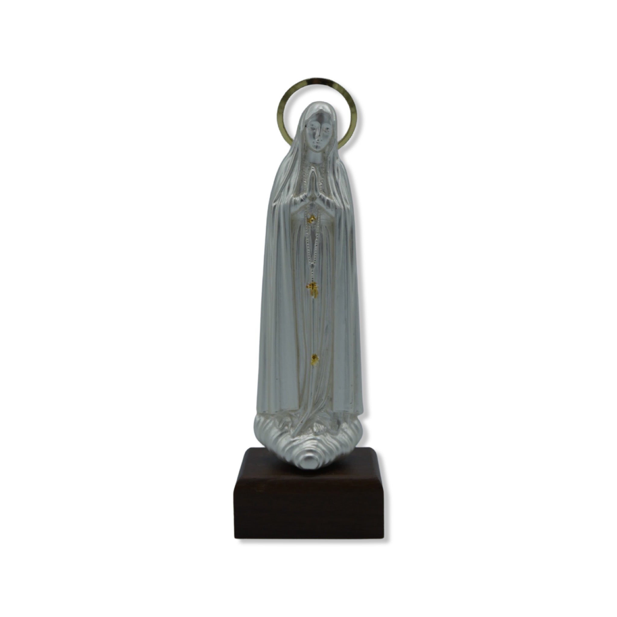 Small Silver Fatima Statue – Triumph of Love