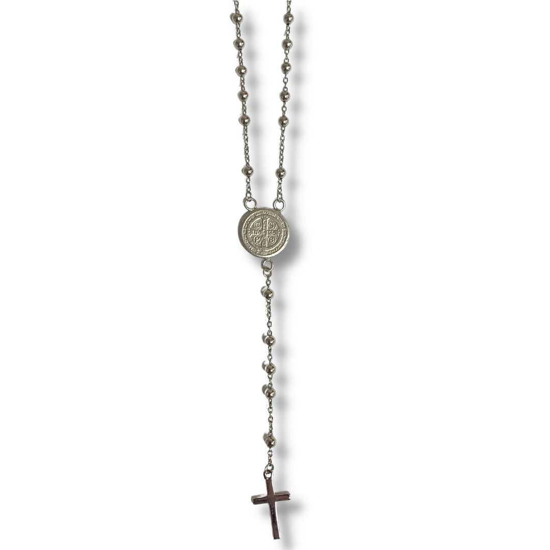 St. Benedict Medal Rosary Necklace – Triumph of Love